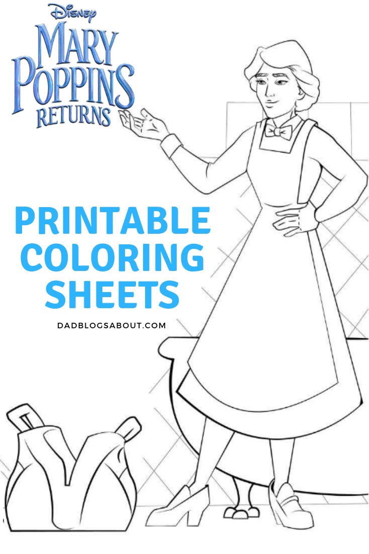 coloring pages mary poppins
